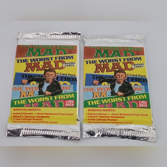 Lime Rock | Games | Lot Of 2 Vintage 992 The Worst From Mad Magazine ...
